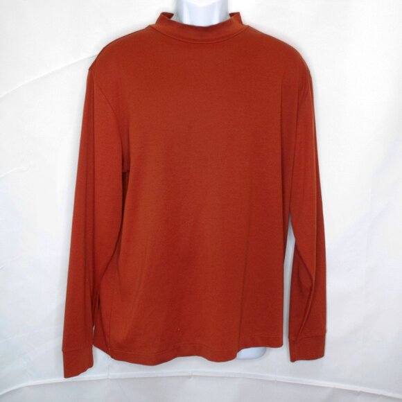 Murano | Shirts | Murano Liquid Luxury Mock Neck T Shirt Mens Xl Rust ...